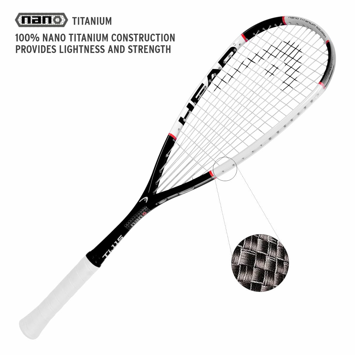Head Nano Ti. 115 Squash Racquet | Kibi Sports – KIBI SPORTS