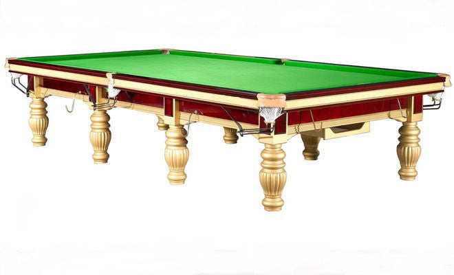 Gold Tournament Champion Steel Block Snooker Table (12 Ft x 6 Ft) 9Bal ...