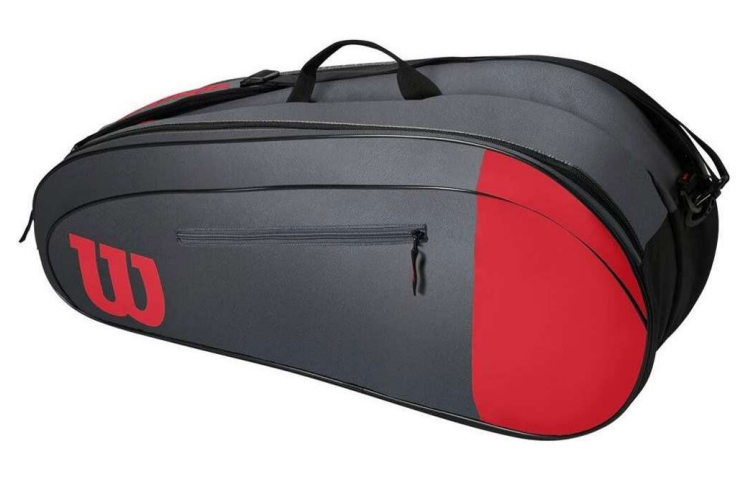 WILSON TEAM 6 RKT BAG RED/GREY – KIBI SPORTS