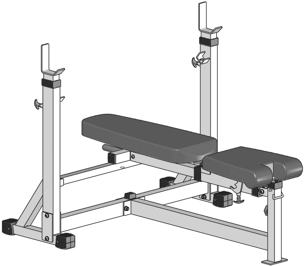 Cosco 120i Olympic FID Bench - Muscle | KIBI Sports – KIBI SPORTS